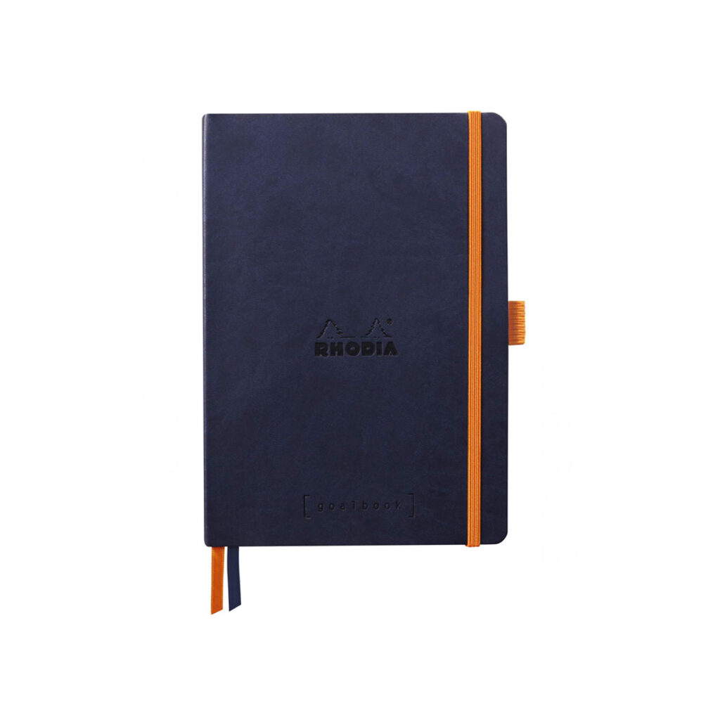 Piezīmju grāmata Goal book, softcover, midnight blue, dotted, Rhodia ...