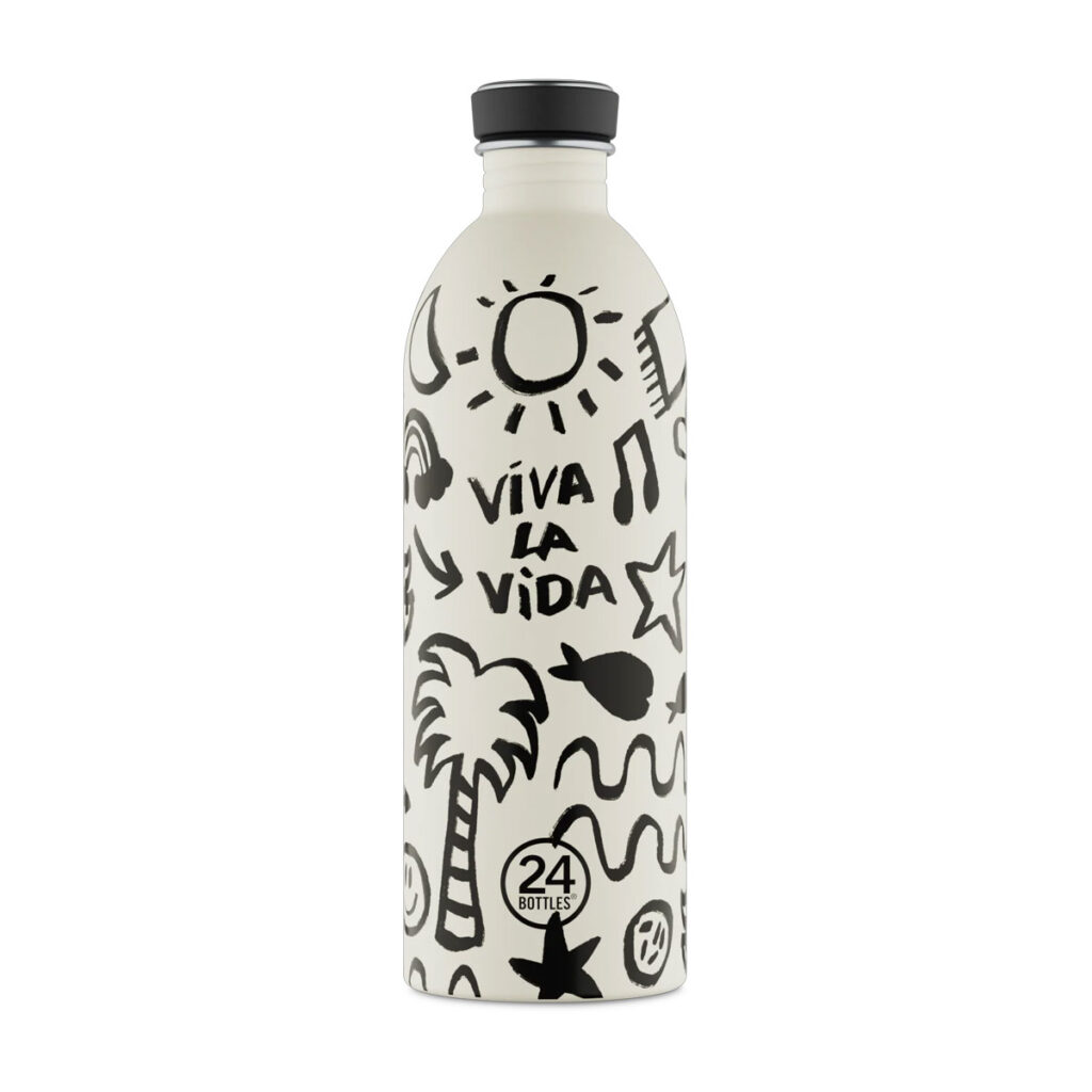 Pudele Urban, 1000 ml, Viva la Vida, 24 Bottles | Manilla